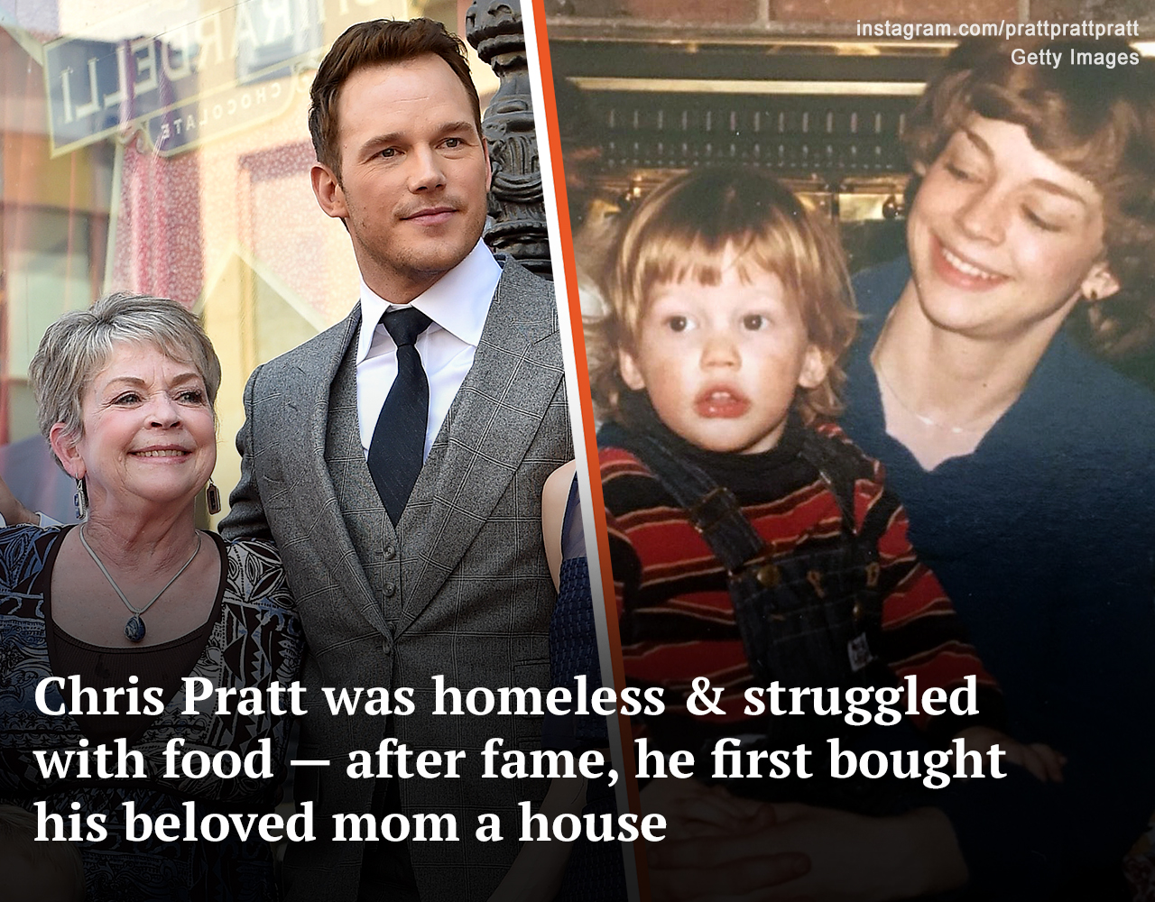 Chris Pratt Was Homeless & Struggled with Food — After Fame, He First Bought His Beloved Mom a ...