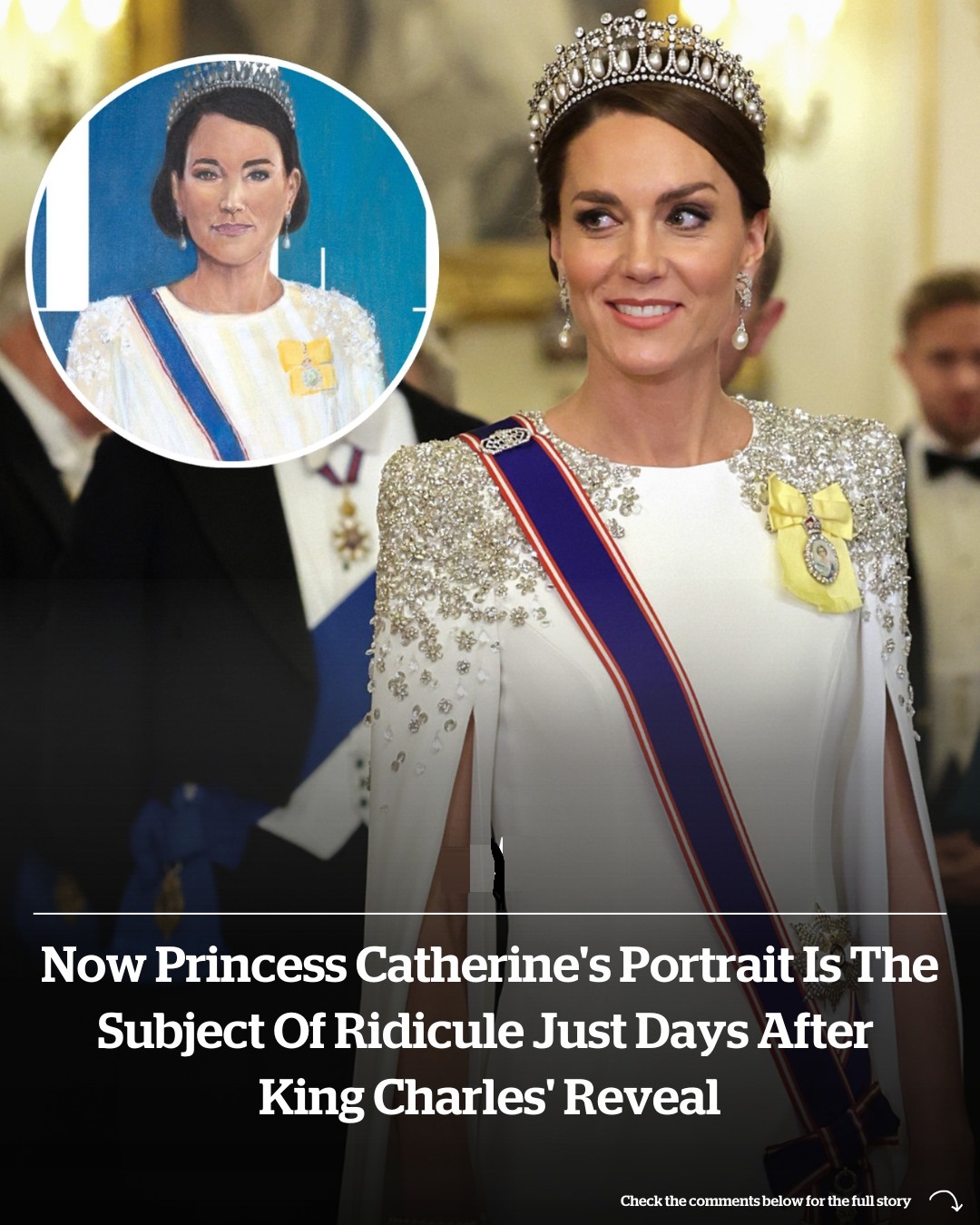 Now Princess Catherine's portrait is the subject of ridicule following King Charles' reveal ...