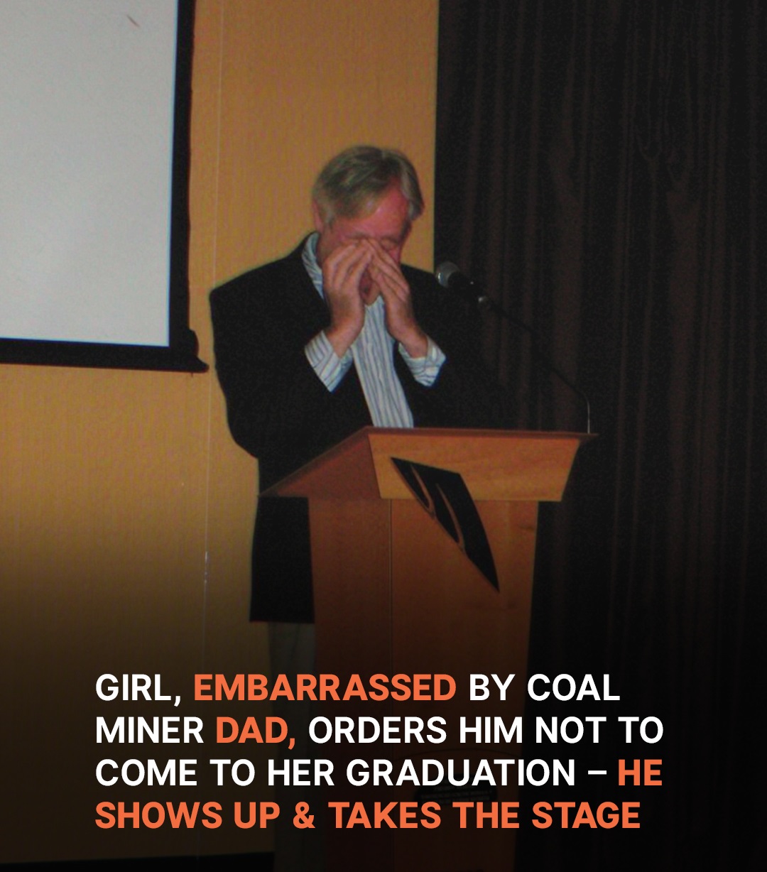 Girl Is Ashamed of ‘Dirty’ Dad Who Works as Coal Miner, Cries as He Takes Mic at Her Graduation ...