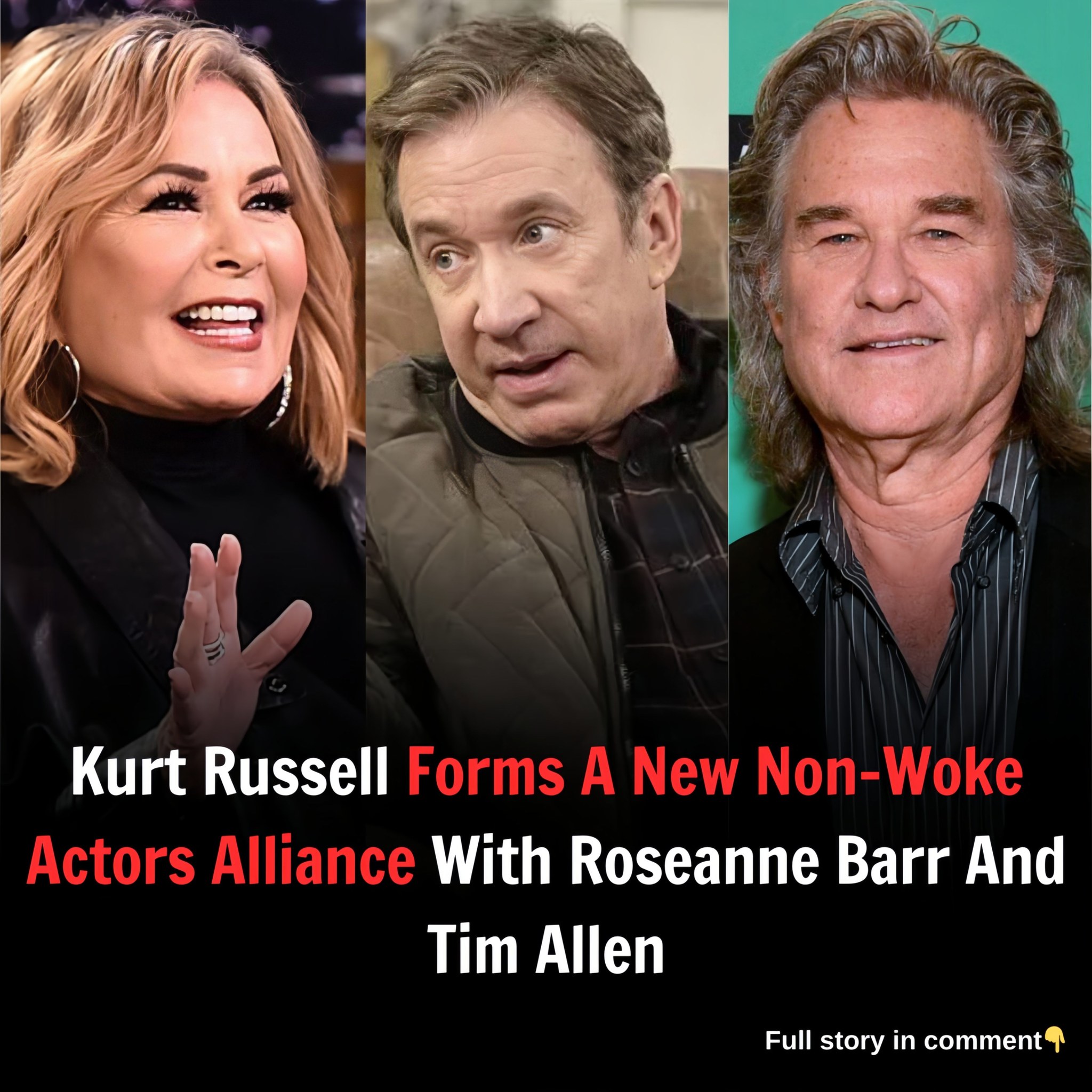 Breaking: Kurt Russell Teams Up with Roseanne Barr and Tim Allen in New Woke-Free Actors ...