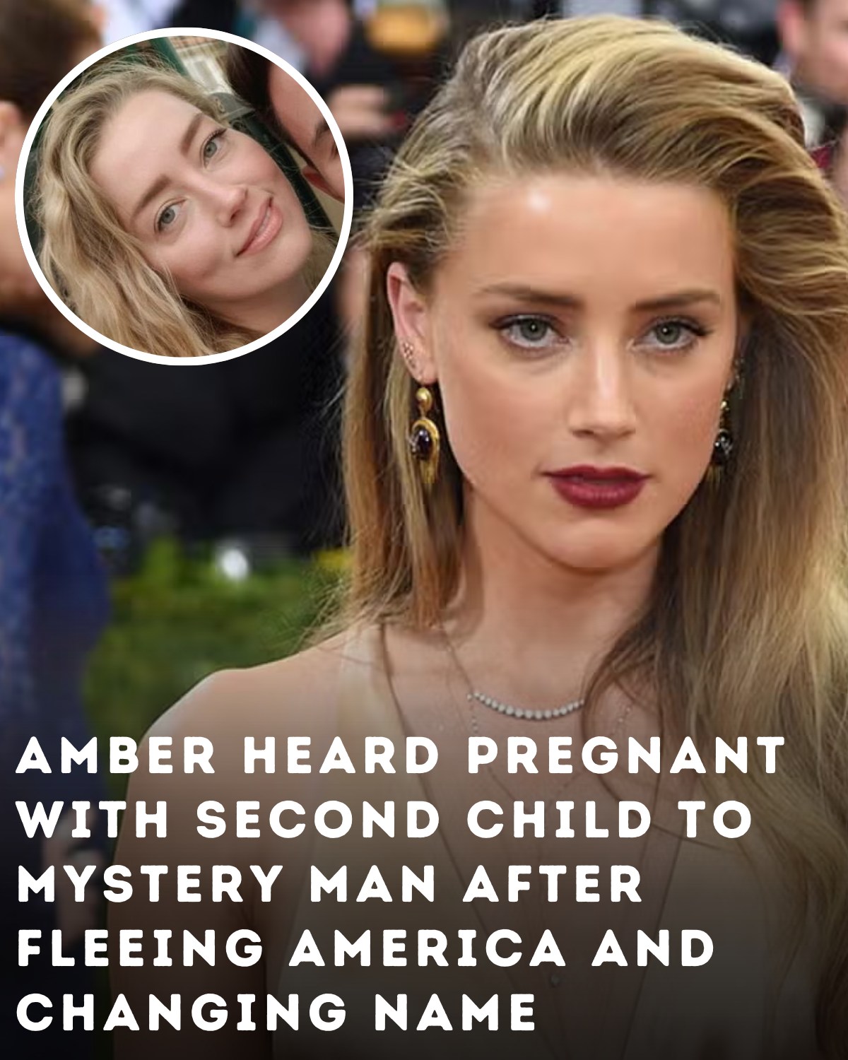 Amber Heard Pregnant With Second Child To Mystery Man After Fleeing ...