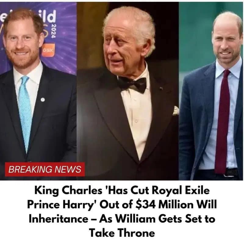 King Charles ‘Has Cut Royal Exile Prince Harry’ Out of $34Million Will ...
