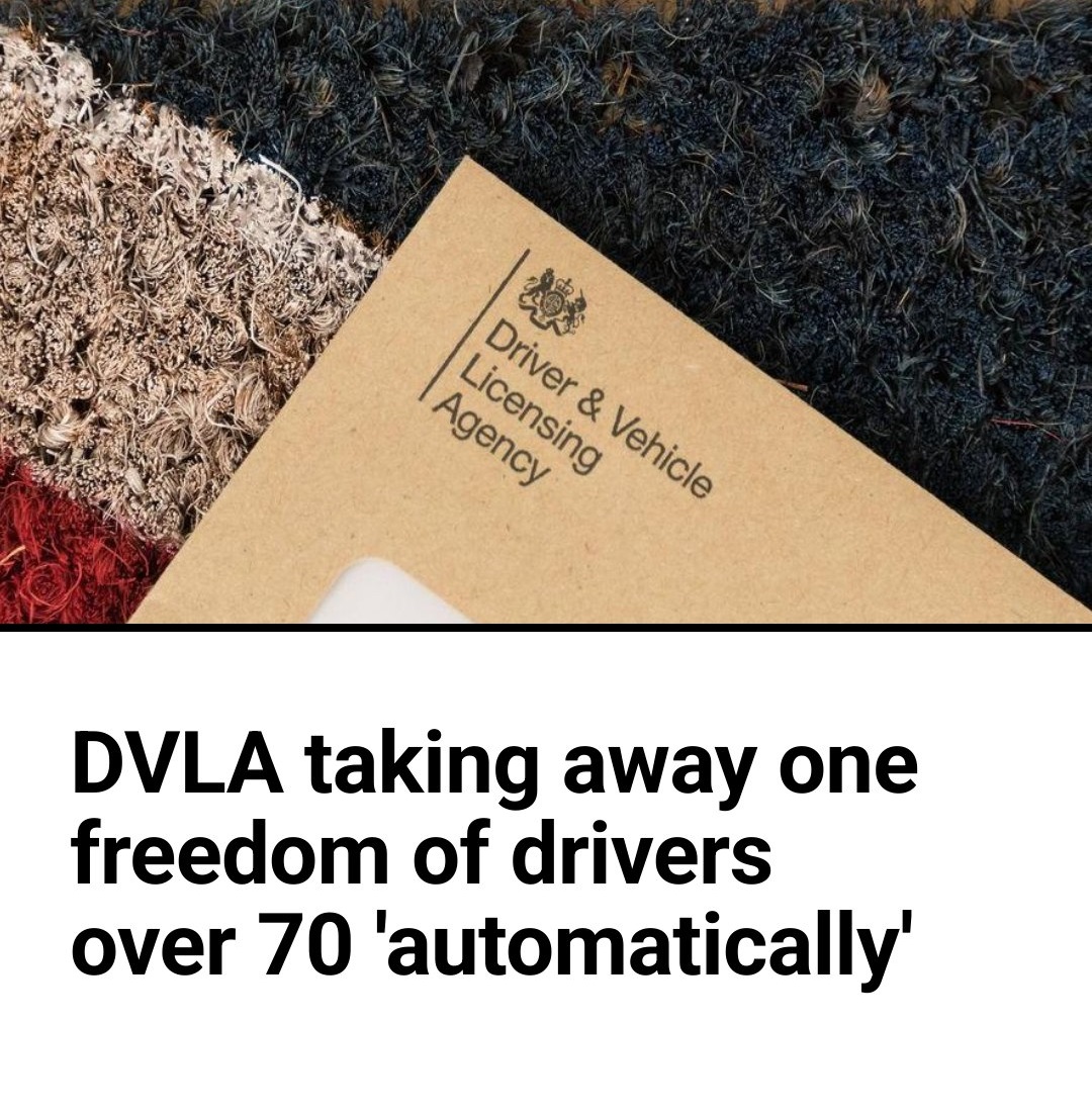 DVLA taking away one freedom of drivers over 70 'automatically ...