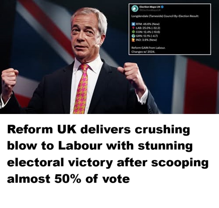 Reform UK delivers crushing blow to Labour with stunning electoral ...