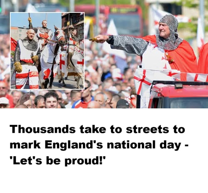 Thousands take to streets to mark England's national day - 'Let's be ...