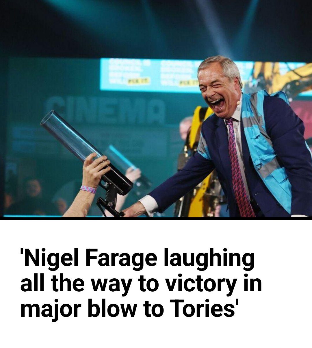 Nigel Farage laughing all the way to victory in major blow to Tories ...