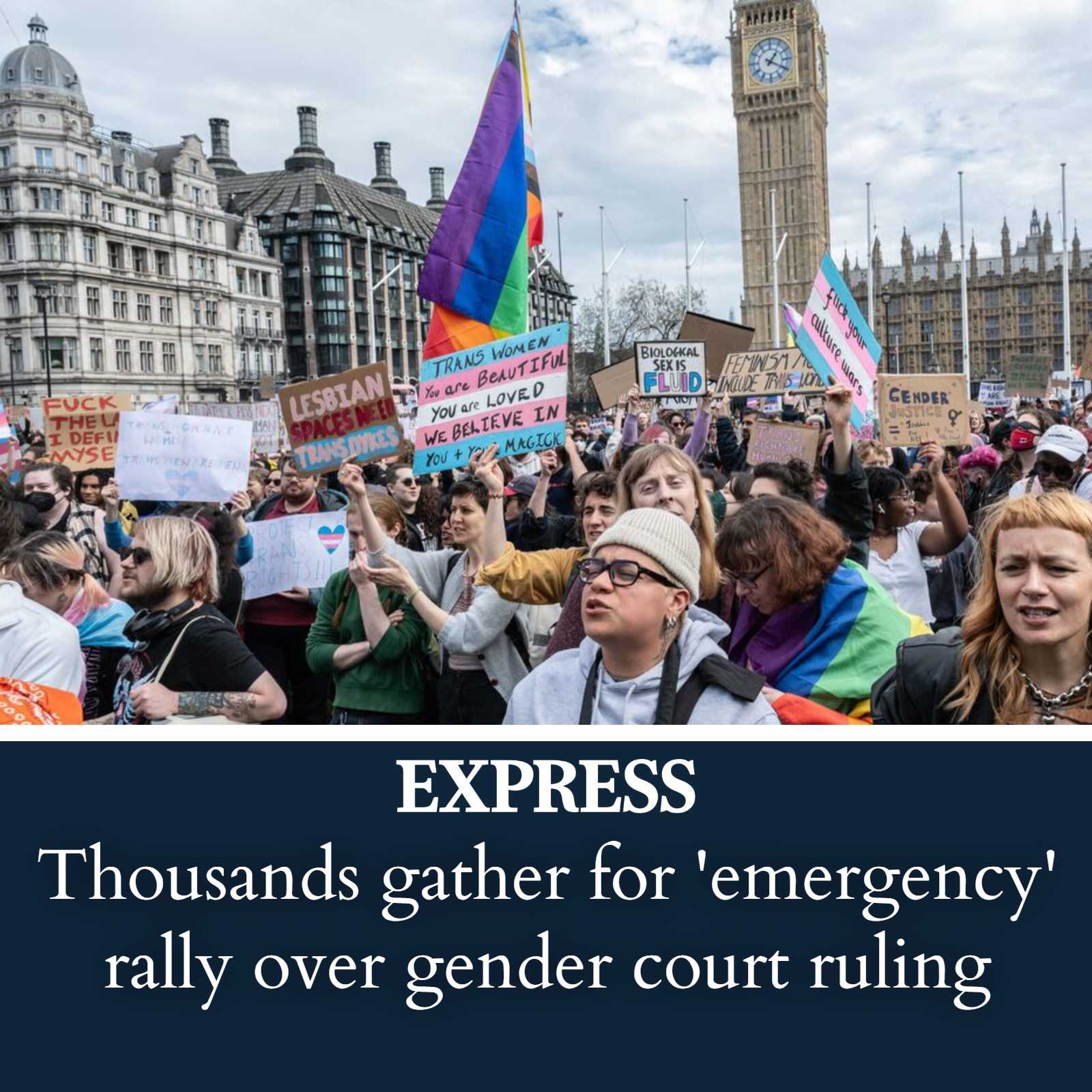 Trans rights protest LIVE: Thousands gather for 'emergency' rally over ...