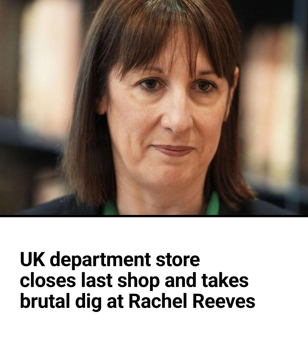 Famous UK department store closes last shop and takes brutal dig at ...