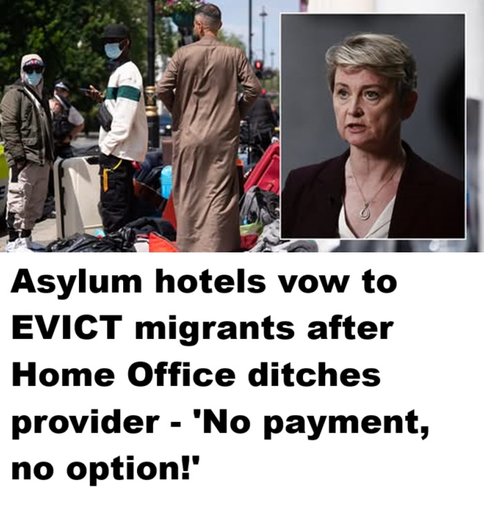 Asylum hotels vow to EVICT migrants after Home Office ditches provider - 'No payment, no option ...
