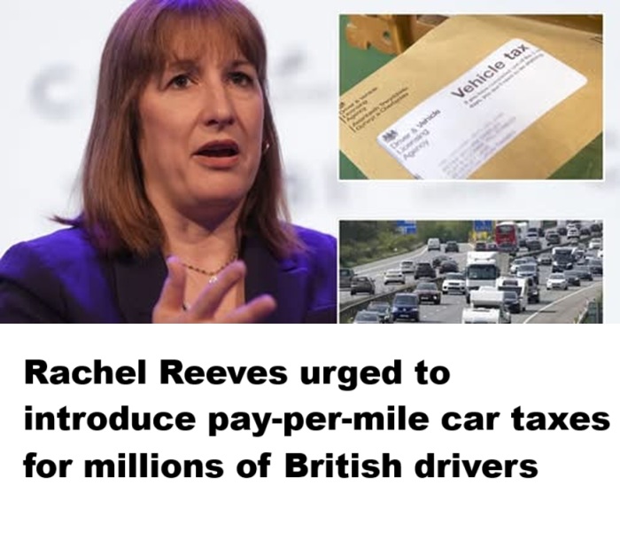 Rachel Reeves urged to introduce pay-per-mile car taxes for millions of ...